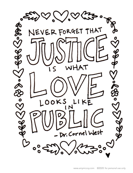 social justice coloring book