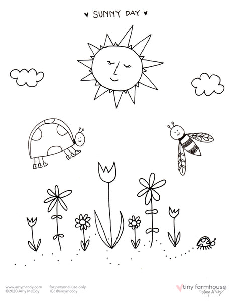 prek spring coloring sheets